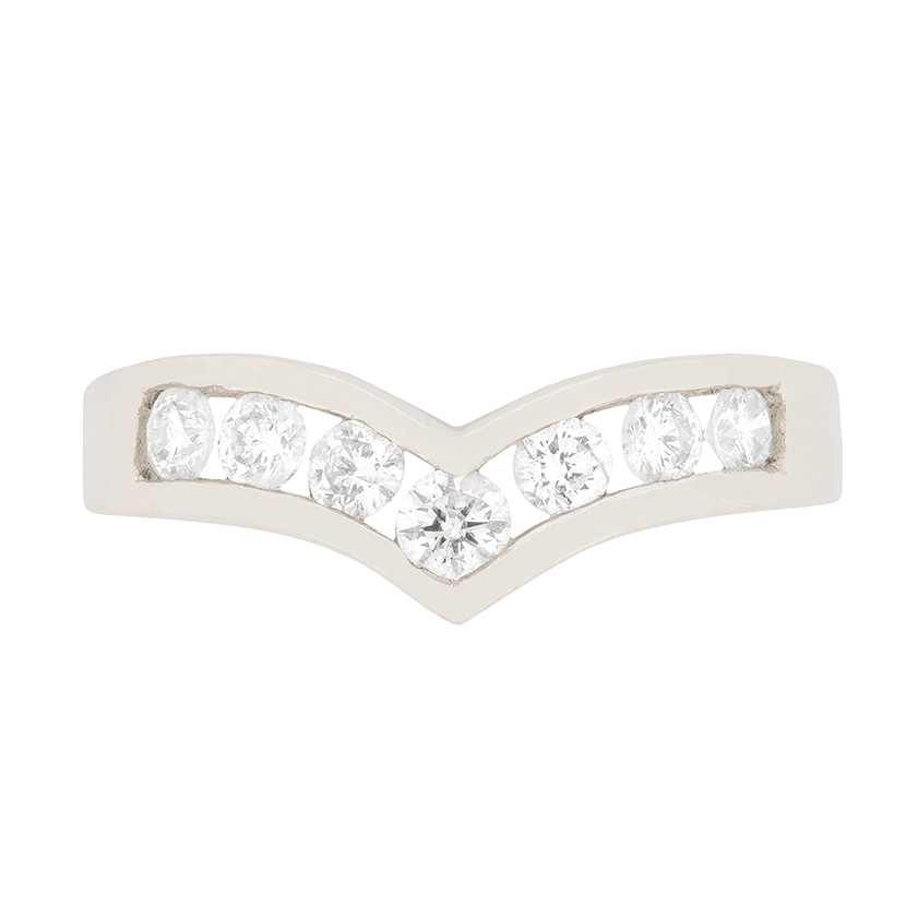 Contemporary 0.35ct Diamond Chevron Ring | Farringdons Jewellery