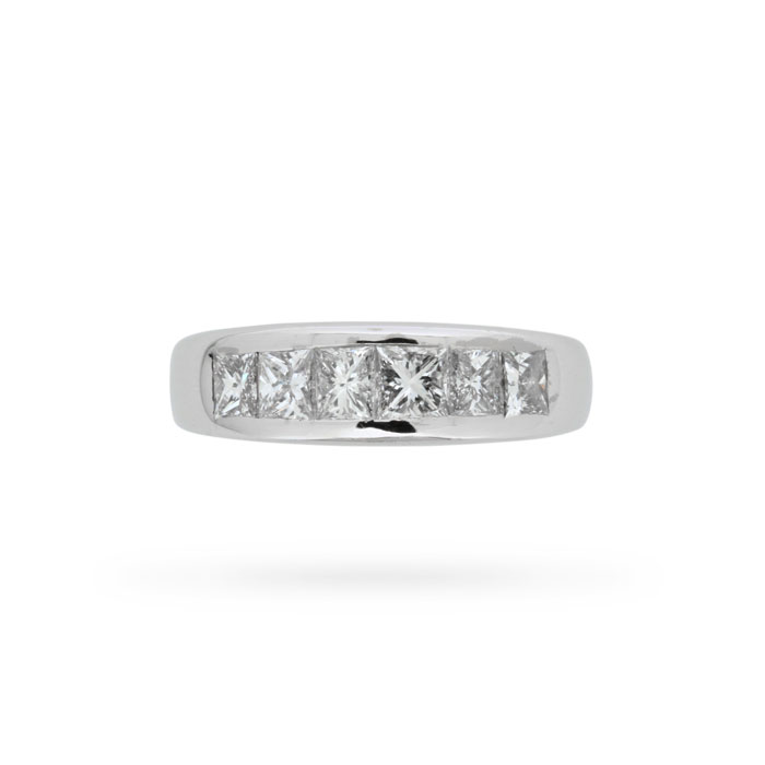 Contemporary 1.25ct Diamond Six Stone Ring | Farringdons