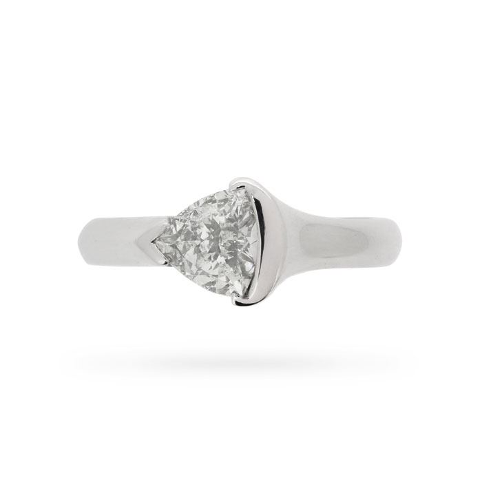 Contemporary Tension Set Trillion Cut Diamond Ring | Farringdons