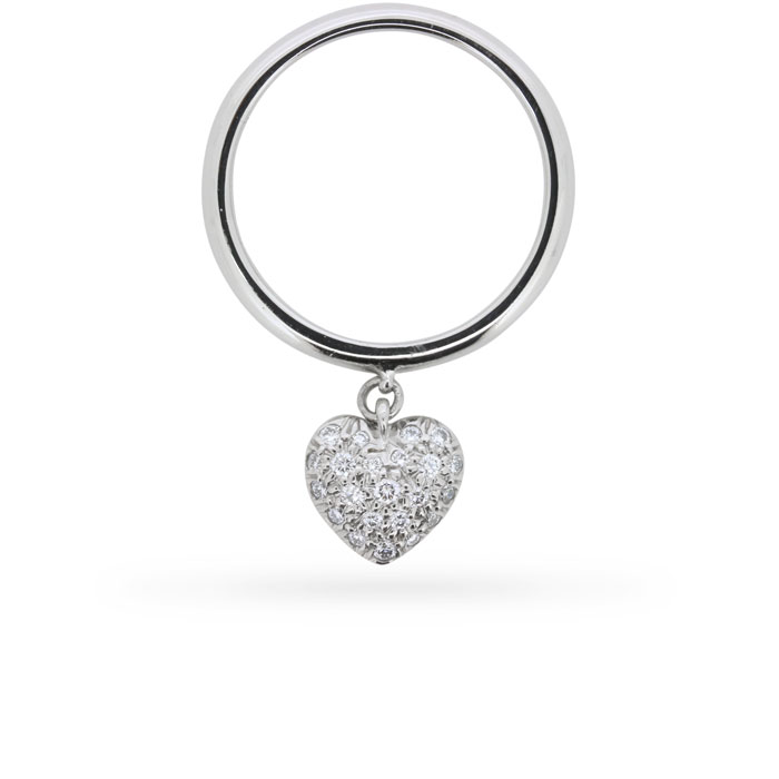 Tiffany & Co. Pavé-Set Diamond Heart Cluster Ring | Farringdons
