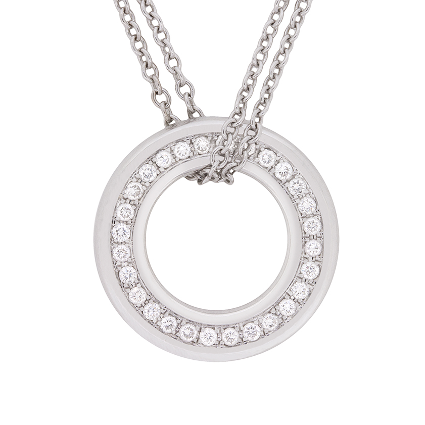 Boodles Small Roulette Diamond Pendant | Farringdons Jewellery